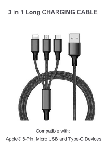 3 in 1 CHARGING CABLES | Onboard Premium OTS